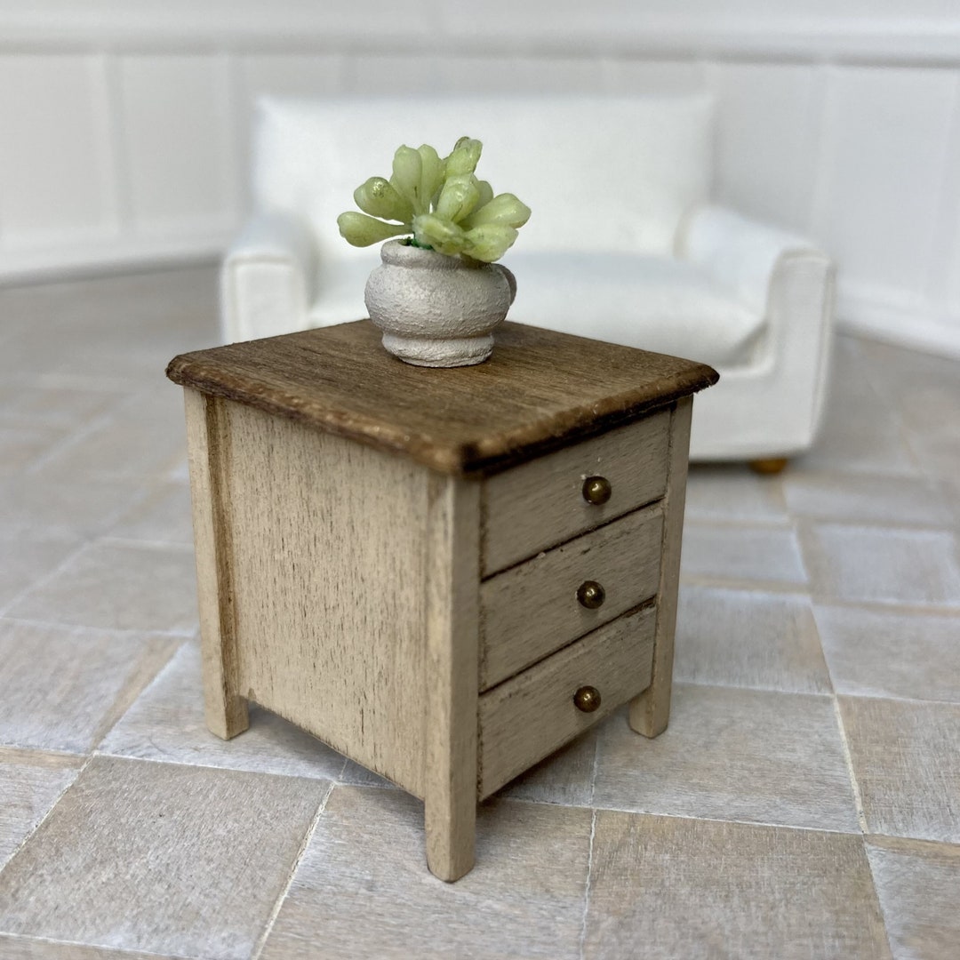 1:24 Scale Dollhouse Side Table, Half Scale Side Table, 1 24 Scale End ...
