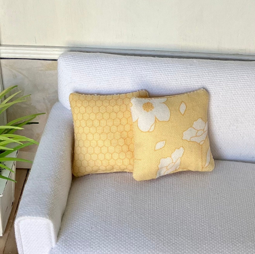 1:12 Scale Dollhouse Pillow, Miniature Pillow, Throw Pillow, Decorative ...