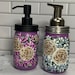 Floral Spring Soap Pump, Hand Painted Floral Easter Soap Dispenser ...