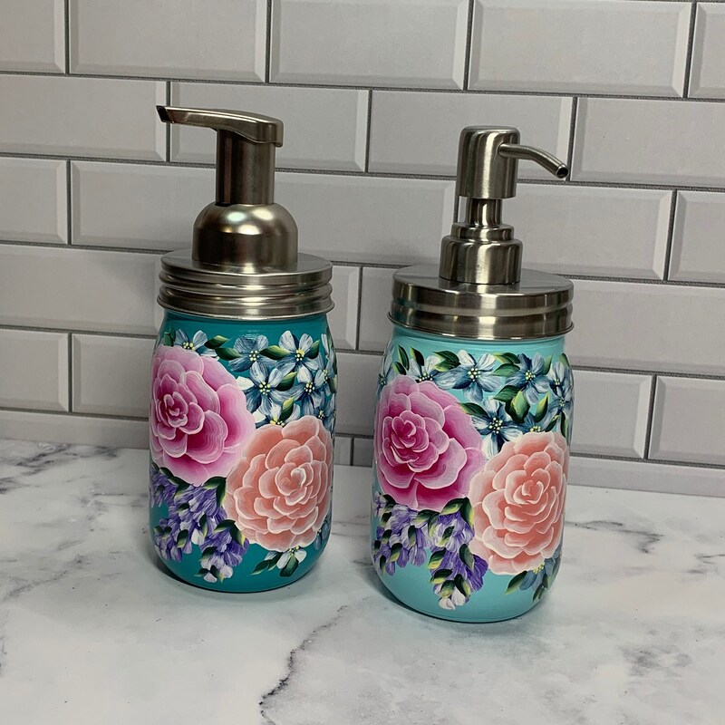 Pink Soap Dispenser - Etsy