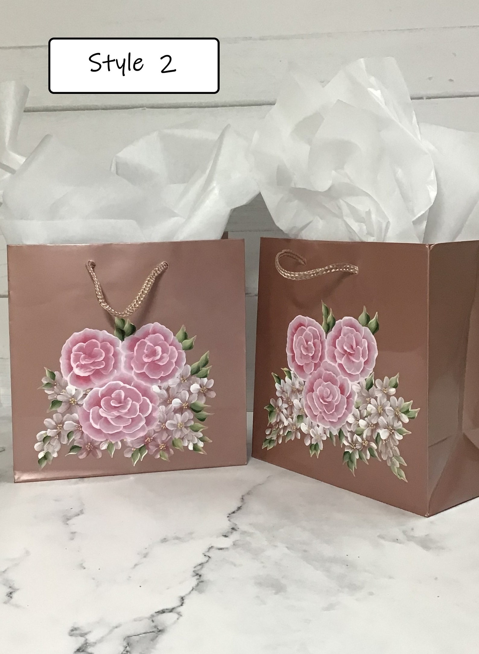 Painted Gift Bags, You Choose the Color. Perfect for Mother's Day Gift ...