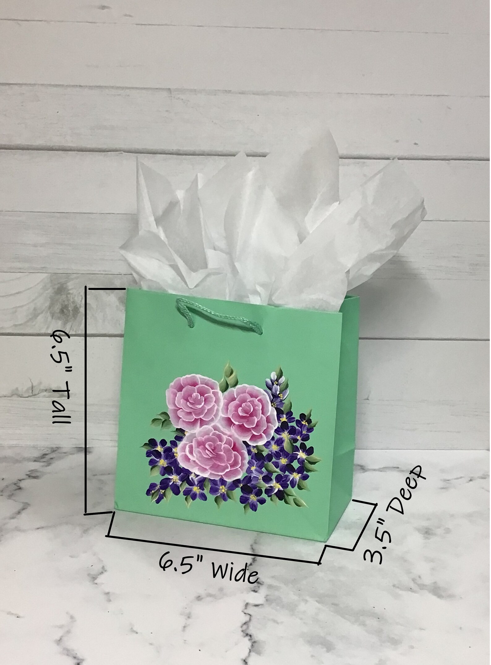 Painted Gift Bags, You Choose the Color. Perfect for Mother's Day Gift ...
