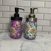Floral Spring Soap Pump, Hand Painted Floral Easter Soap Dispenser ...