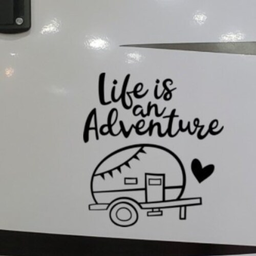 Life is an Adventure Camper Door Decal Retro Rv Sticker - Etsy