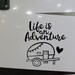 Life is an Adventure Camper Door Decal Retro Rv Sticker - Etsy