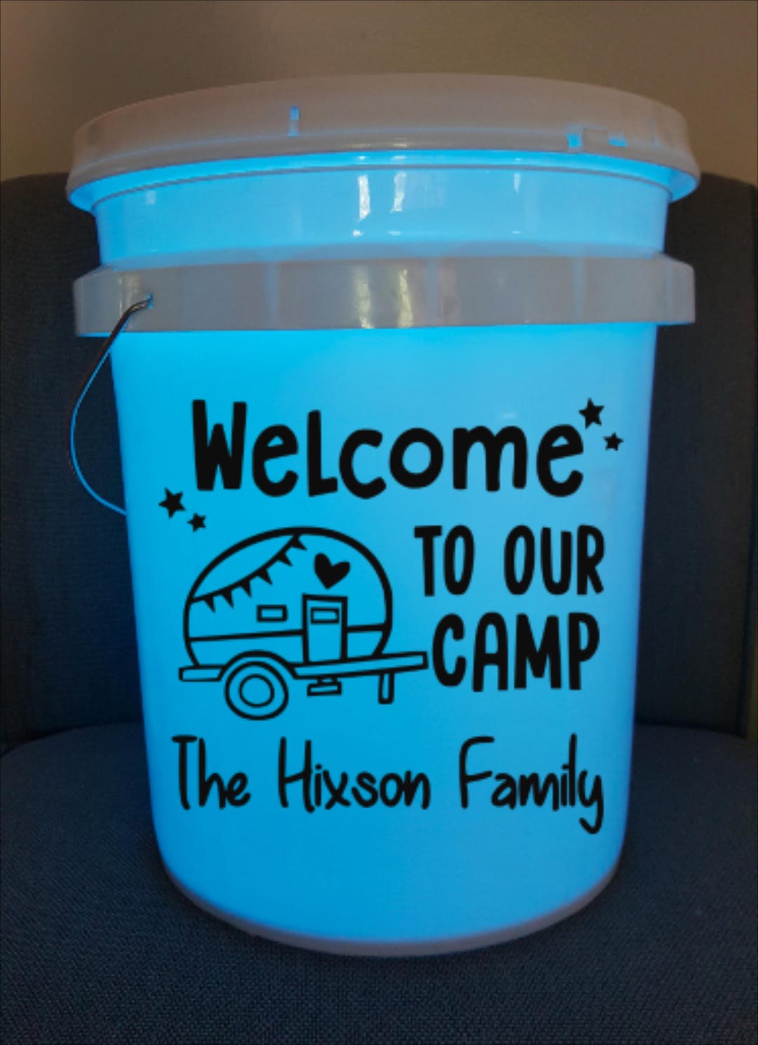 Welcome to Our Camp Vinyl Decal, Personalized Camping Rv Decal - Vinyl ...