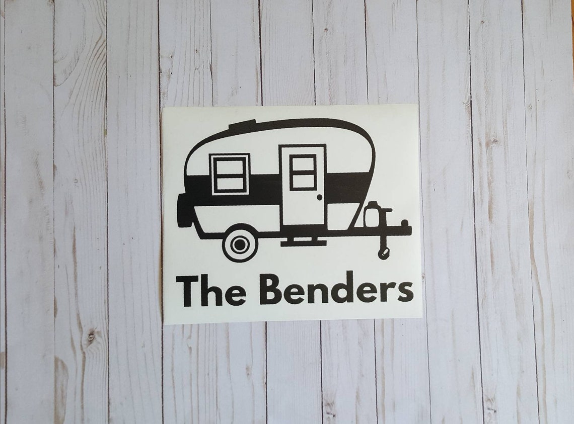 Personalized Camper Decal Retro RV Decal Vinyl Camping - Etsy