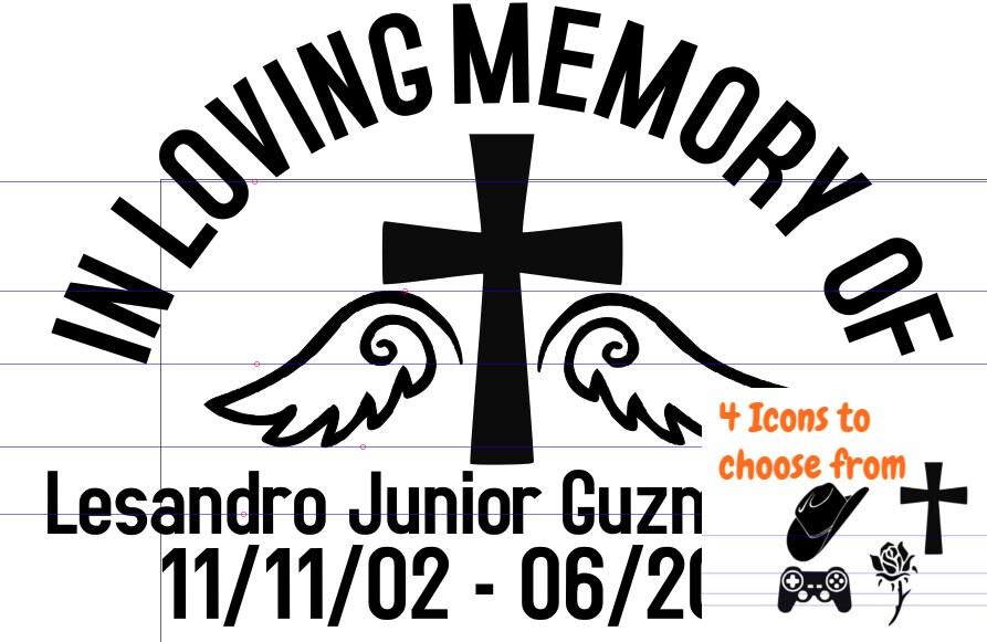 In Loving Memory Decal Personalized Custom Memorial Decal | Etsy