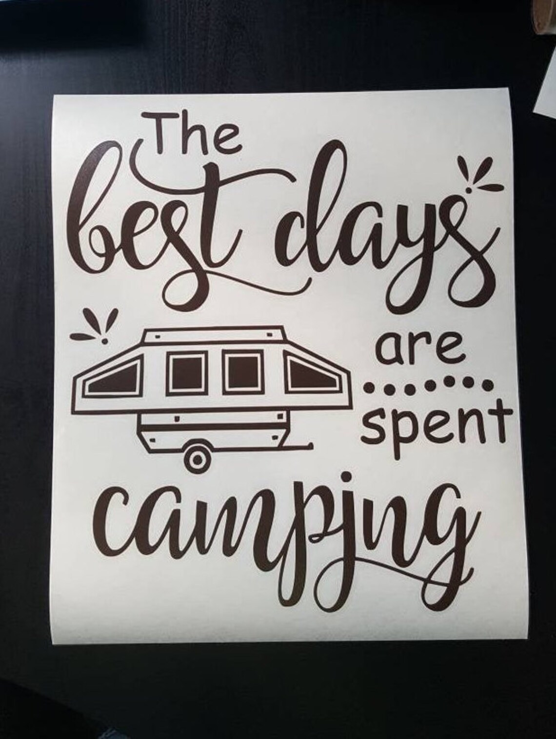 Best Days Camping Popup Camper Decal Popup Camper Vinyl Camp - Etsy