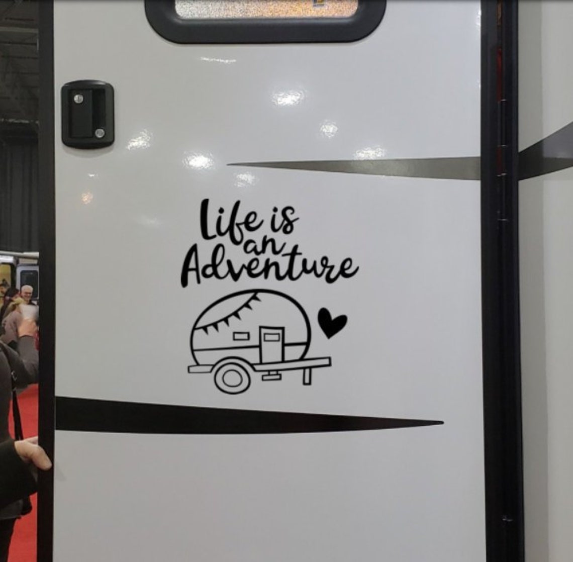 Life is an Adventure Camper Door Decal Retro Rv Sticker - Etsy