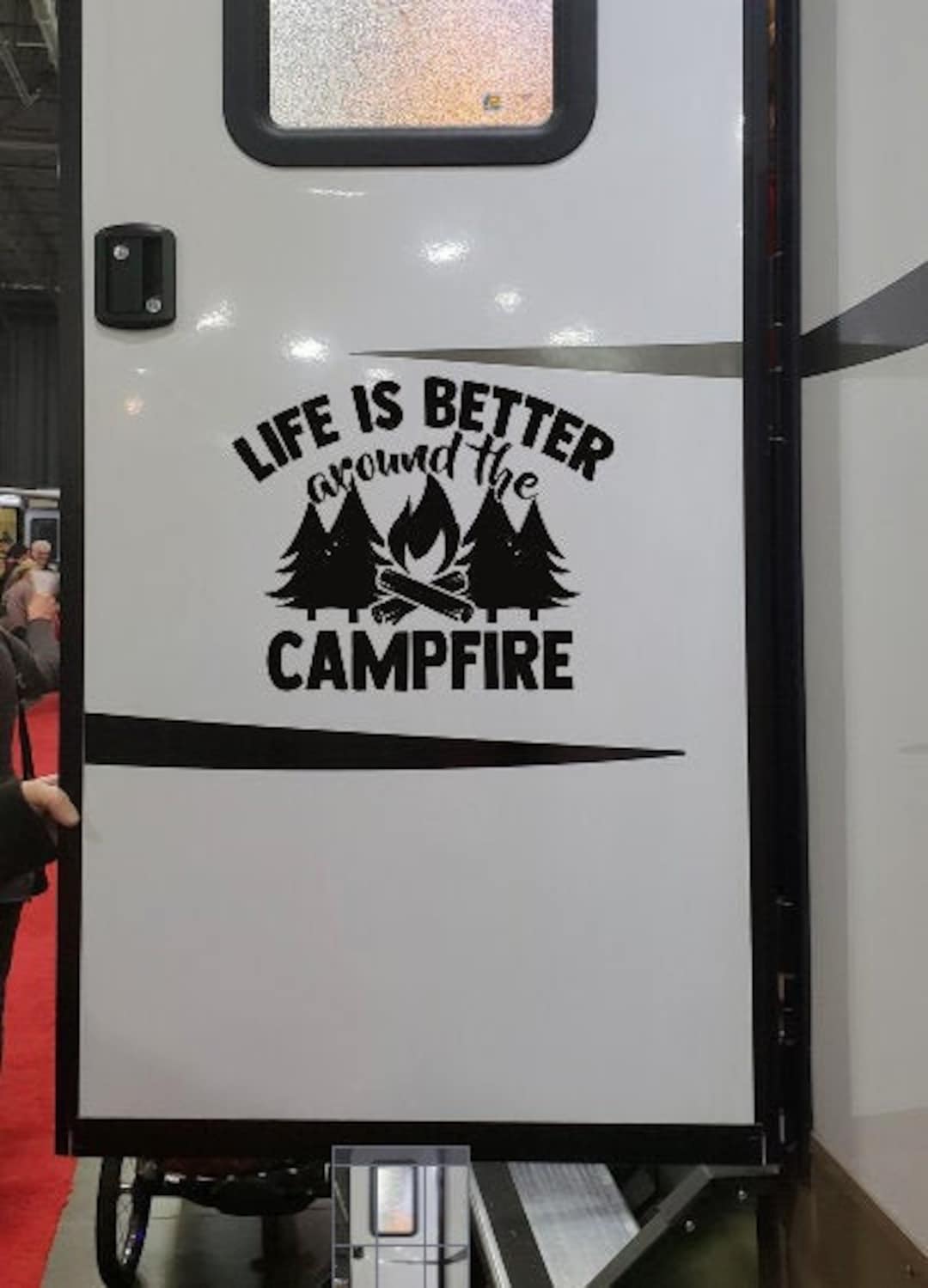 Life is Better Around the Campfire Vinyl Decal | Rv-camper Decal | Rpod ...