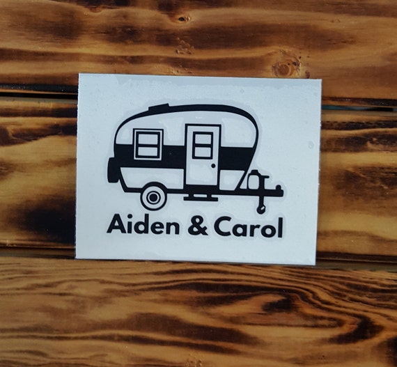 Personalized Camper Decal Retro RV Decal Vinyl Camping | Etsy