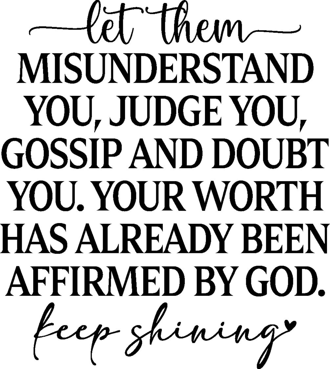 Let Them Judge You Decal - Etsy