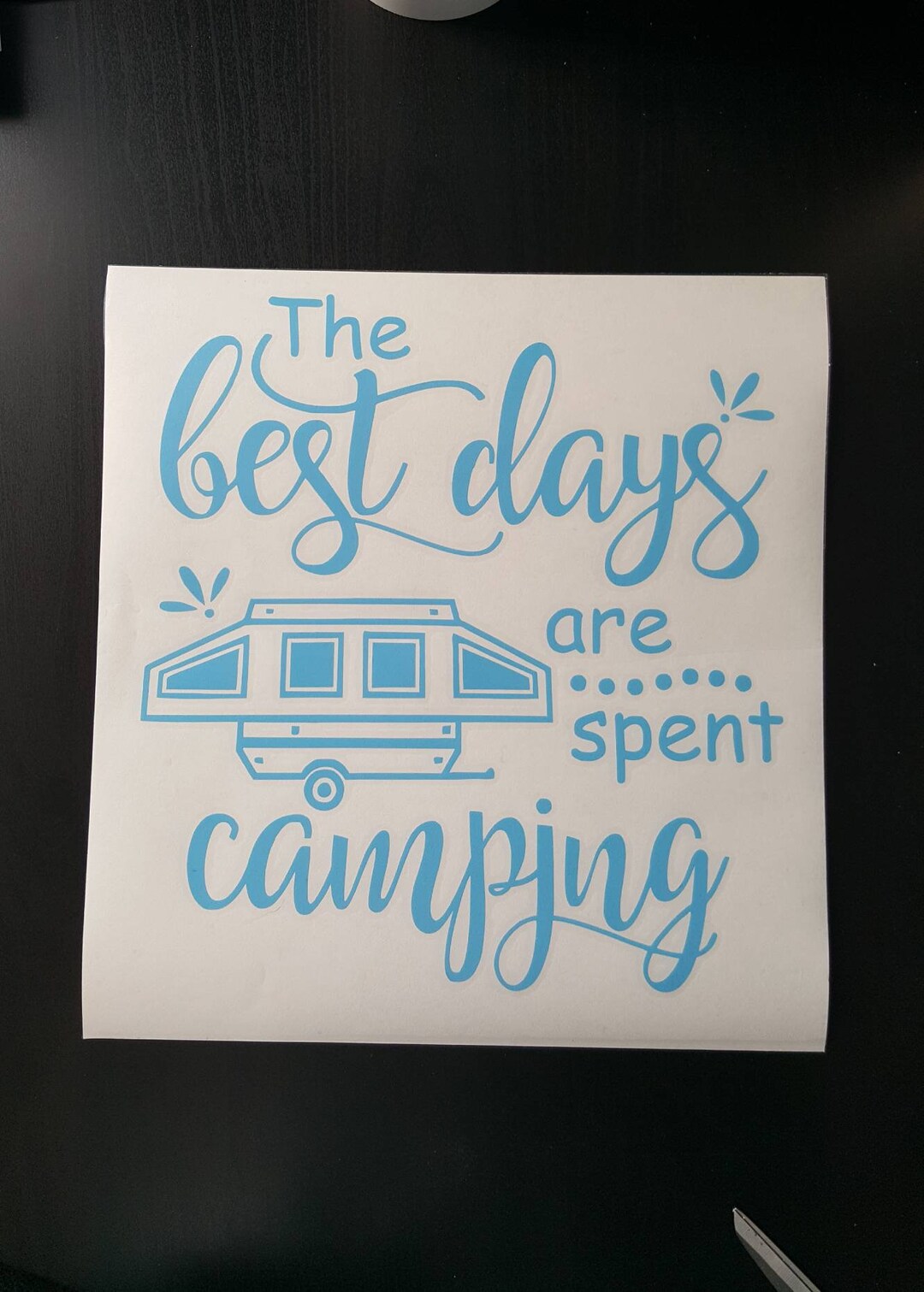 Best Days Camping Popup Camper Decal, Popup Camper Vinyl Camp Light ...