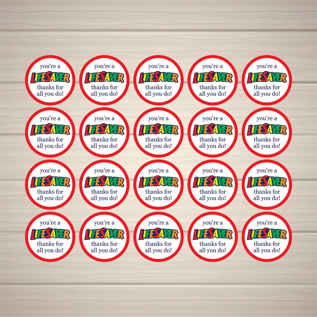 Quote Tags - Life Saver - Thanks for All You Do - Easy Gifts - Teacher ...