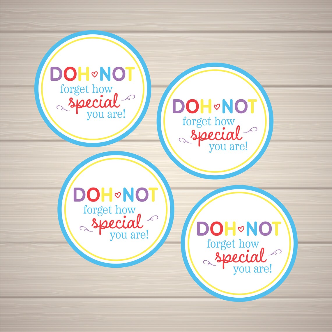 Doh-not Forget How Special You Are - Appreciation Tag for Play-doh ...