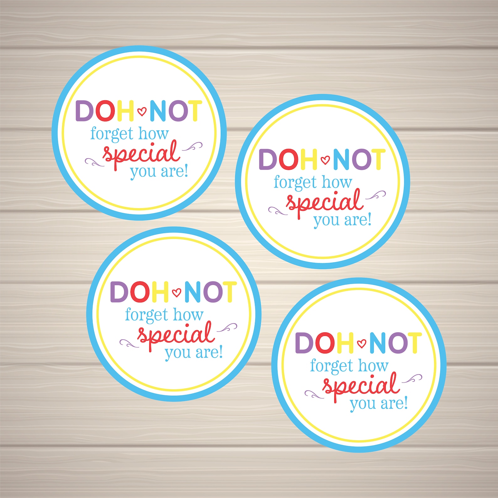 Doh-not Forget How Special You Are - Appreciation Tag for Play-doh ...