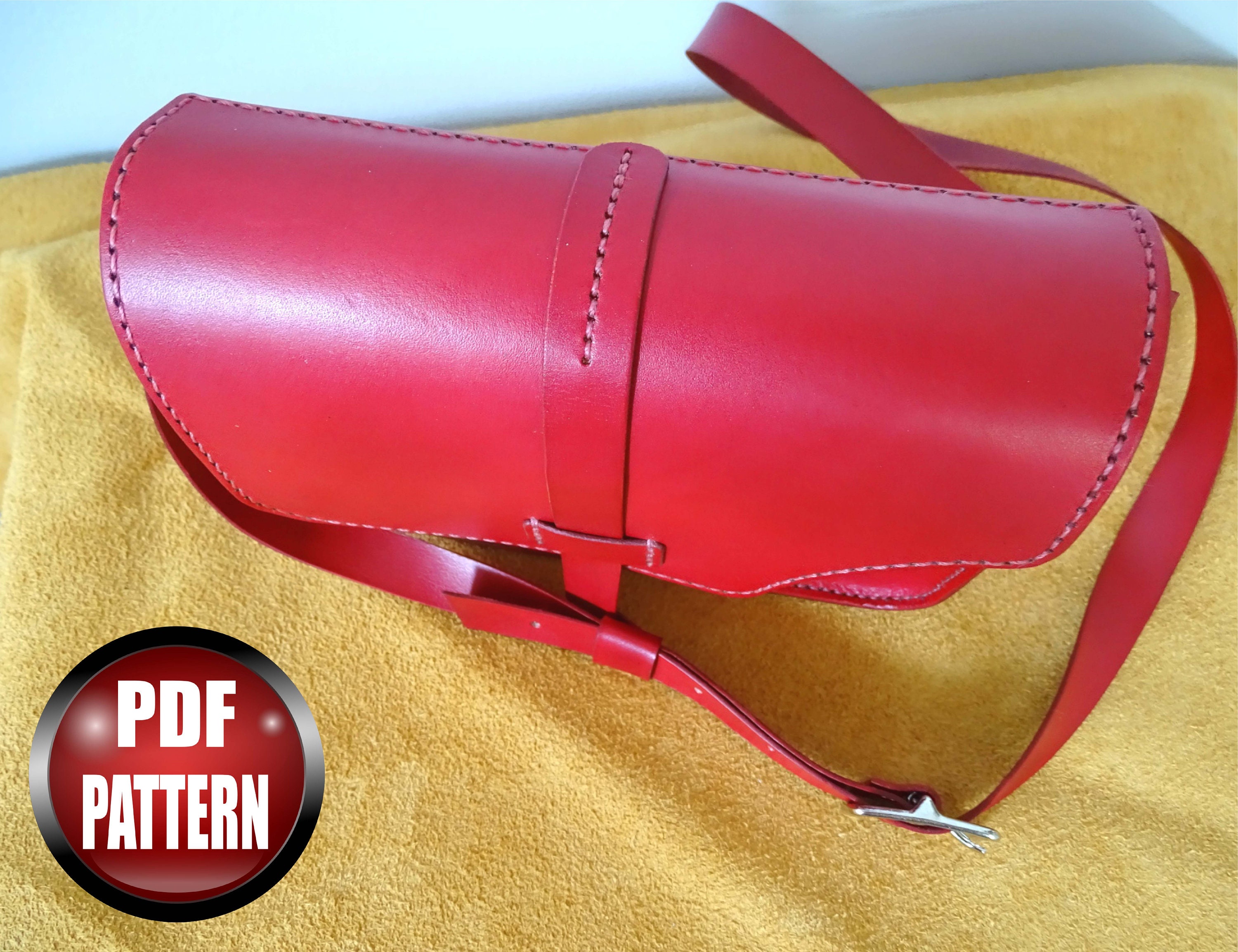 Leather Handbag PDF Pattern | PDF Pattern | Pdf Download | Shoulder Bag ...
