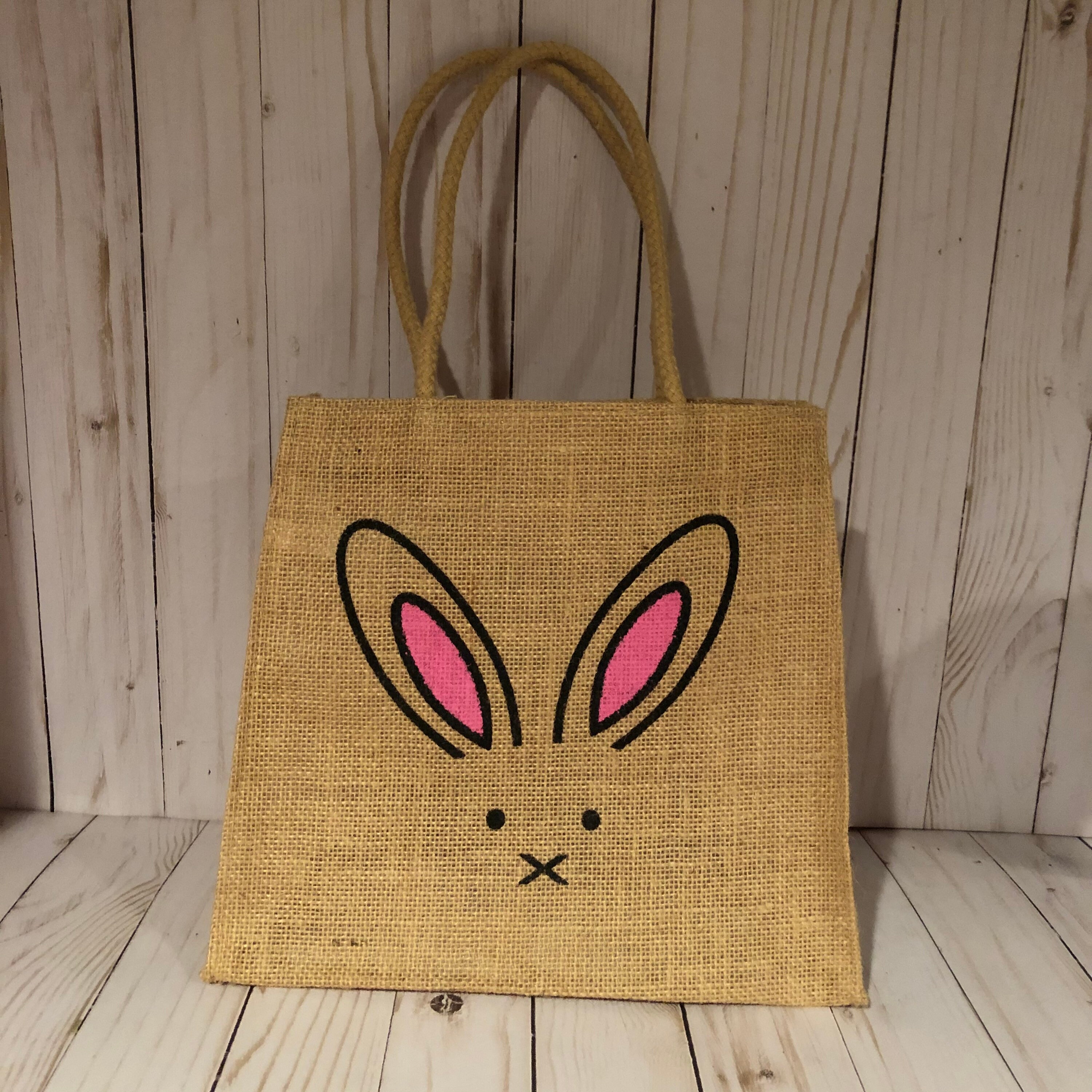 Personalized Easter Bag, Kids Egg Hunt Bag, Personalized Bunny Basket ...