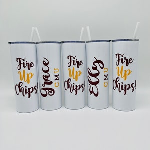 Central Michigan University Tumbler, CMU Alumni Gift, Fire up Chips ...