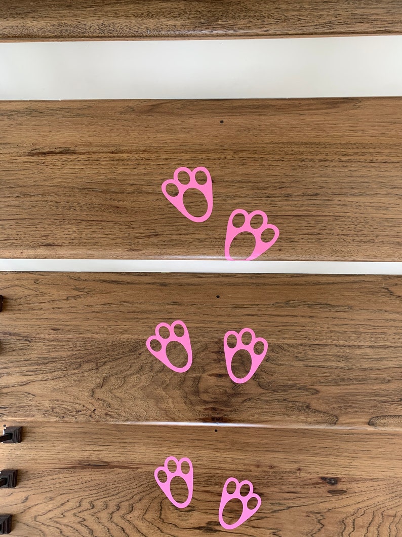 Easter Bunny Footprint Blue Bunny Rabbit Feet Easter Bunny - Etsy