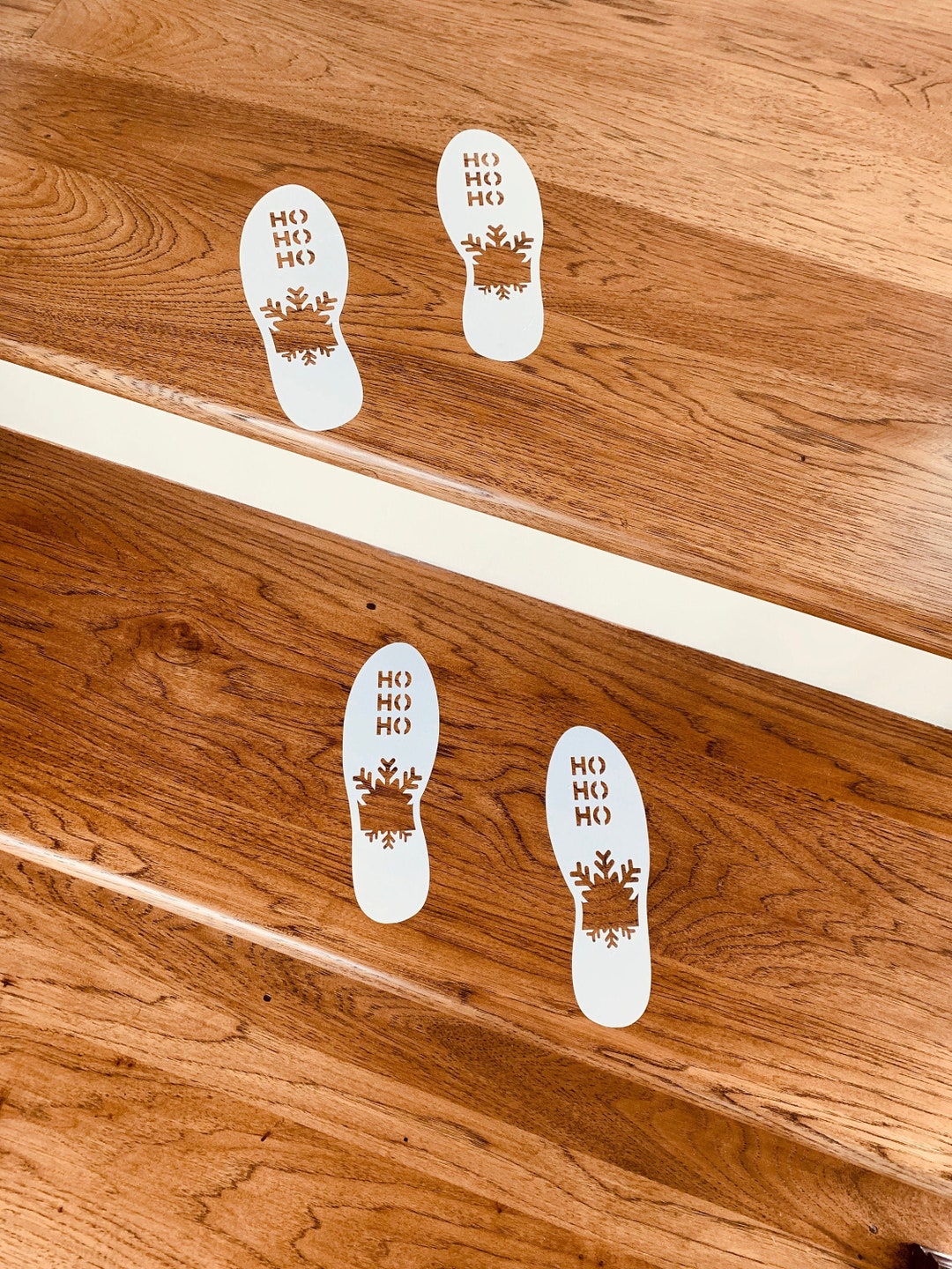 Santa Boot Foot Print Vinyl Decal, Christmas Eve Prop St Nick Wall ...