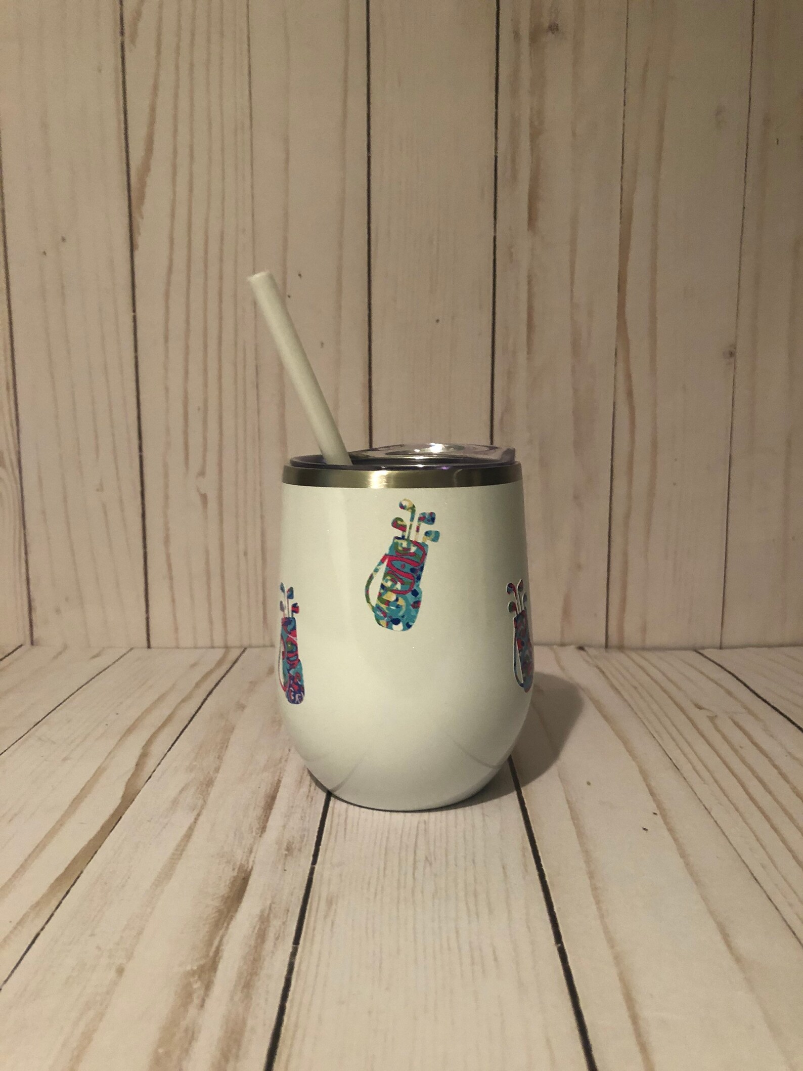 Golf Gift for Women, Golf Wine Tumbler 12oz, Custom Golf Gift ...