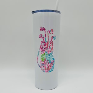 Golf Gift for Women, Golf Tumbler 20oz, Personalized Golf Tumbler, Iced ...