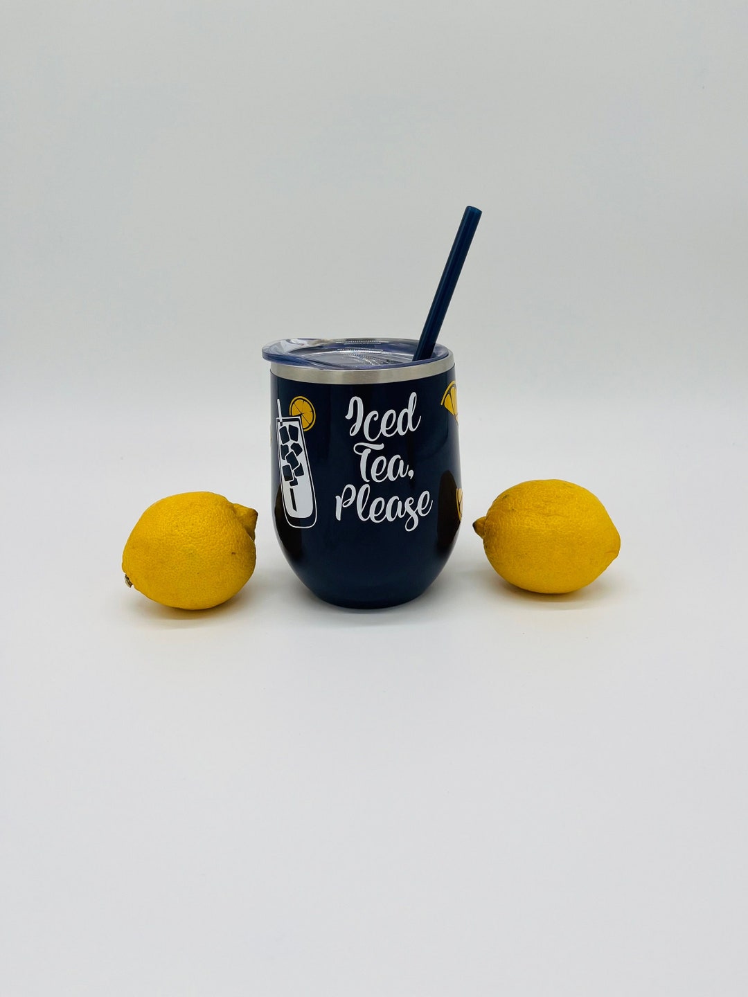 Iced Tea Glass, Iced Tea Lover, Gift for HER, Gift for Tea Lover, Gift ...