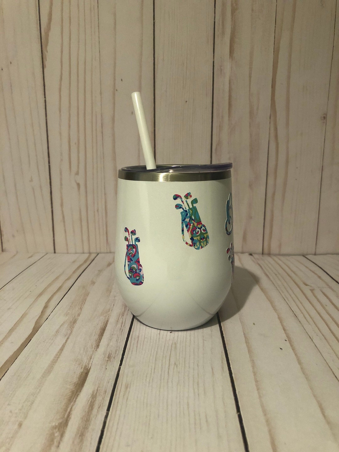 Golf Gift for Women, Golf Wine Tumbler 12oz, Custom Golf Gift ...