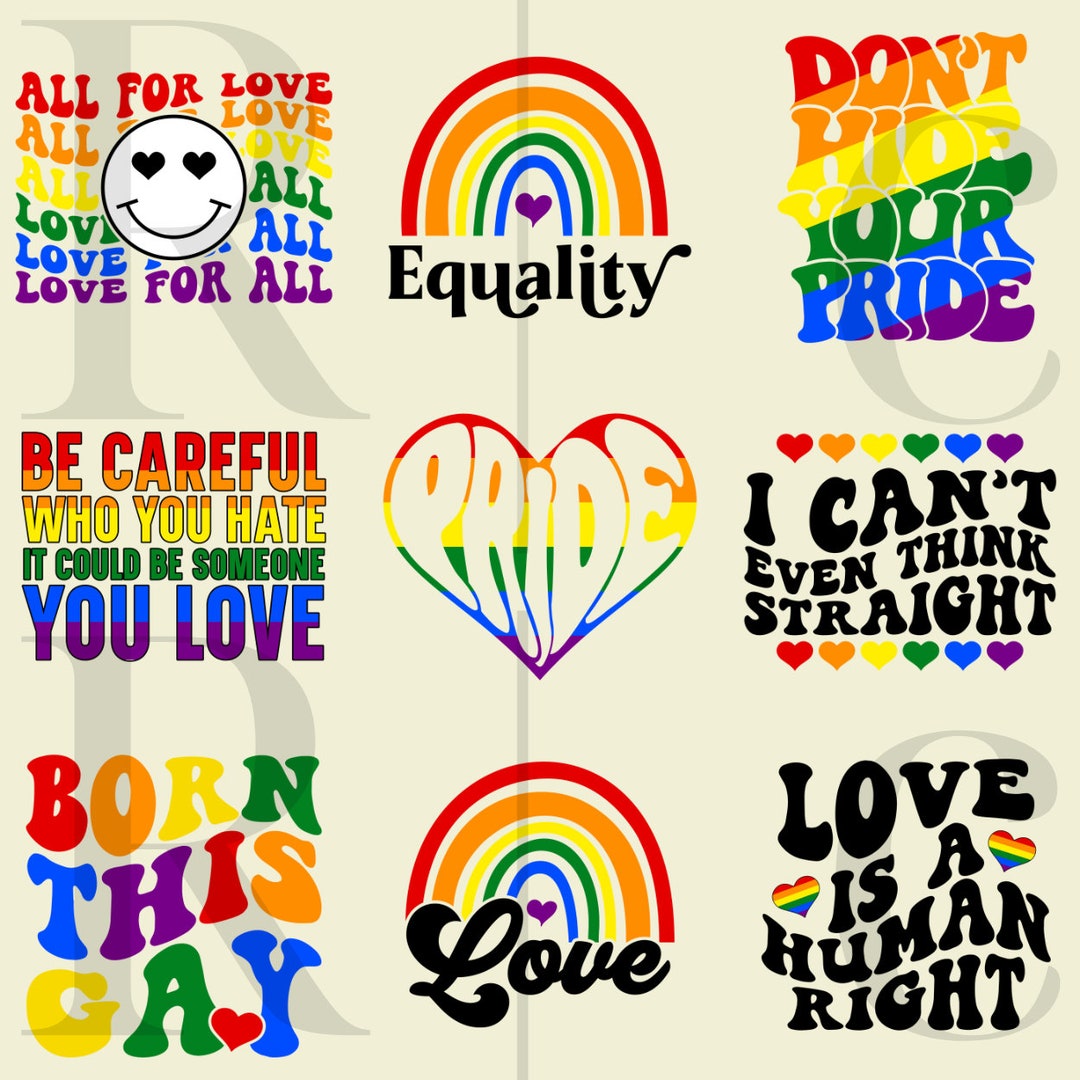 20 LGBTQ SVG Bundle, LGBT Svg, Pride Svg, Gay Pride Svg, Lgbt Quotes ...