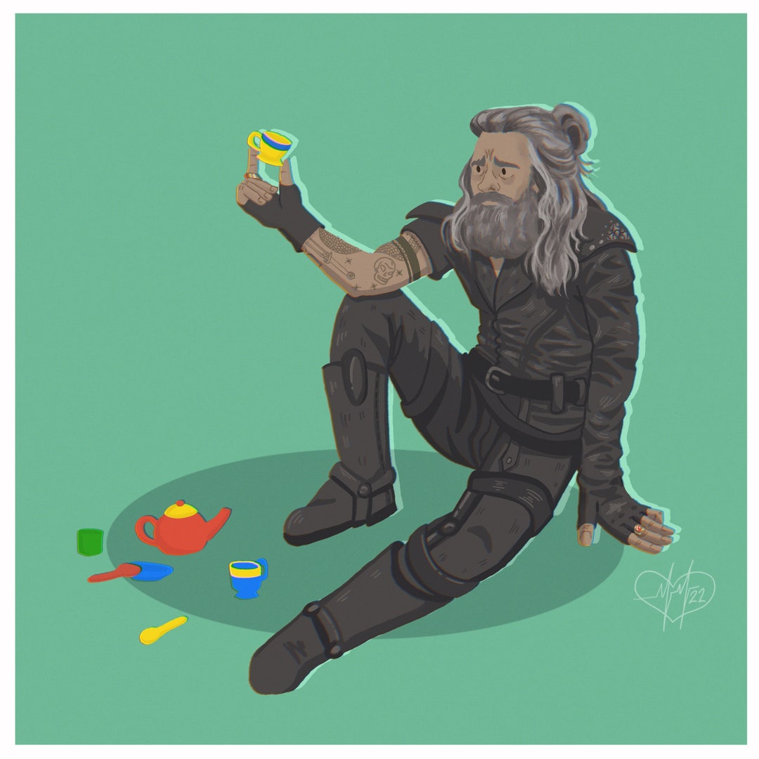 Ed's First Tea Set OFMD Blackbeard Ed Teach Fanart Print - Etsy