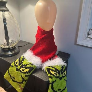 Grinch Winter Scarf - Etsy Canada
