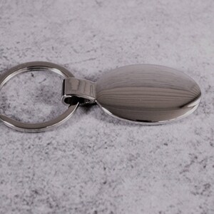 Personalized Oval Keychain Custom Engraved Keyring - Etsy