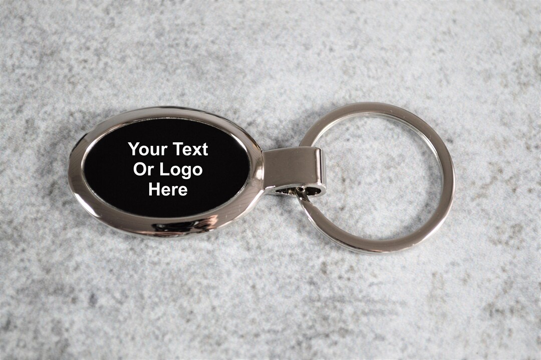 Personalized Keychain Custom Engraved Keychain Black Keychain Keychain ...