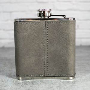 Personalized Leather Biker Flask Custom Biker Flask Personalized Flask ...