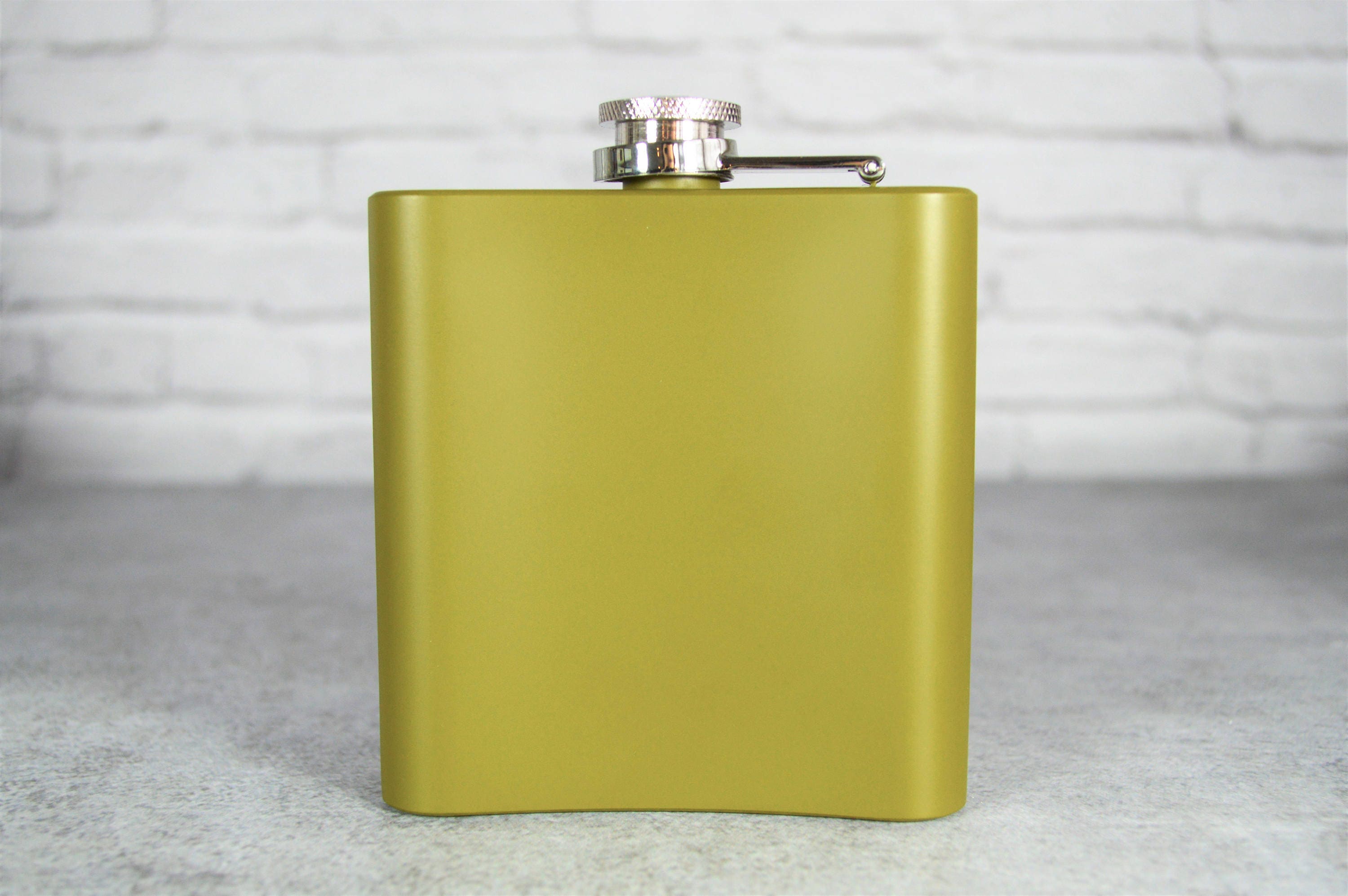 Personalized Military Matte Green Flask Engraved Green Flask | Etsy ...
