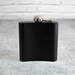 4 Personalized Matte Black Flasks Engraved Black Flask - Etsy