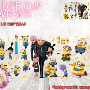 THEME PARK CHARACTERS Gru & Friends Wrap-no Weeding, No Cracking, Fast ...