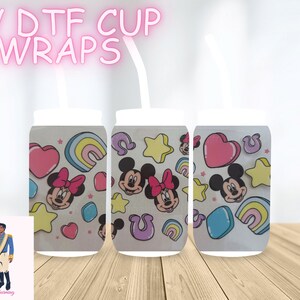 Mickey Minnie Lucky Charms UV DTF Cup WRAPS, No Weeding, No Fussy Vinyl ...