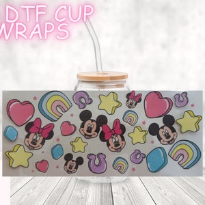 Mickey Minnie Lucky Charms UV DTF Cup WRAPS, No Weeding, No Fussy Vinyl ...