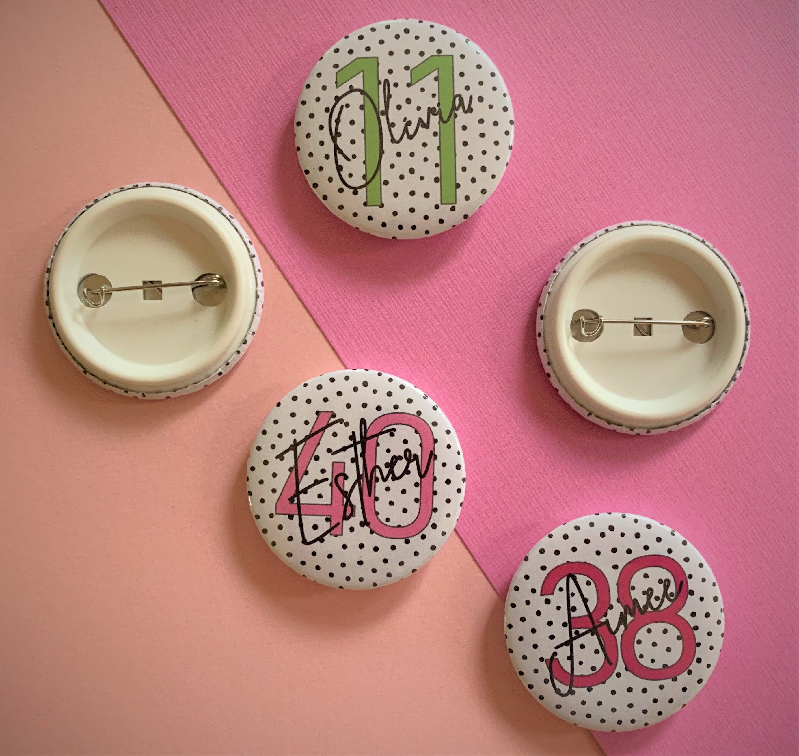 Personalised Name and Age Badge Custom Name and Age Badge - Etsy UK