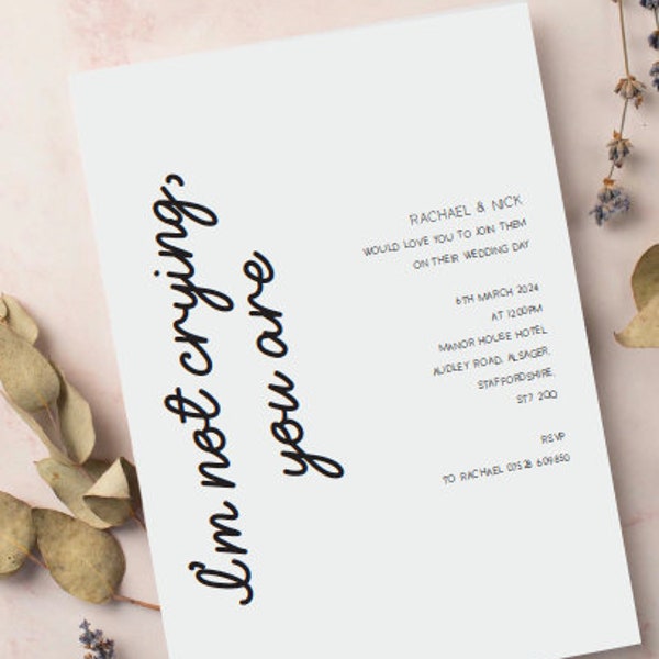 Humorous Wedding Invitations - Etsy
