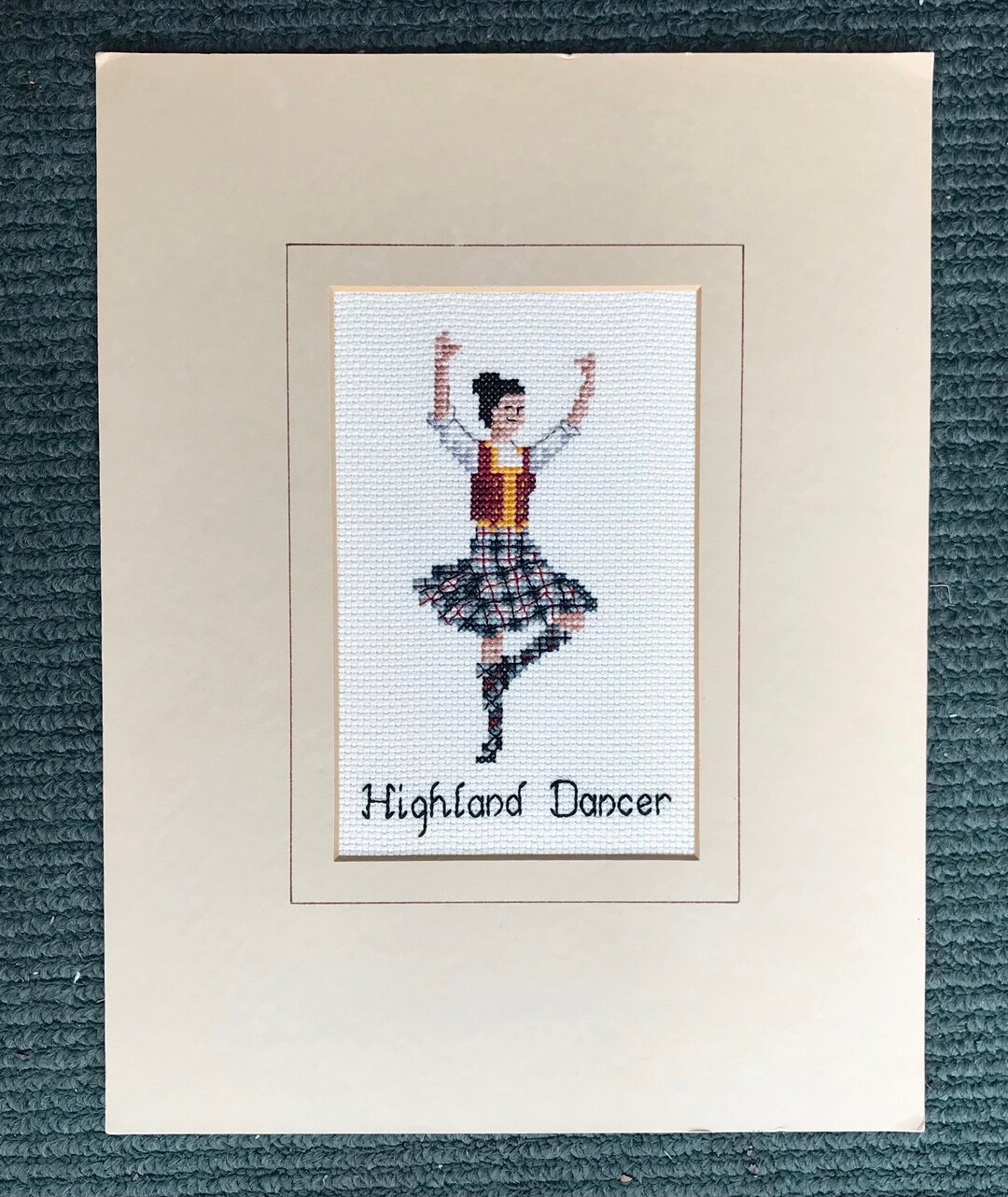 Scottish Highland Dancer Cross Stitch Full Kit - Etsy