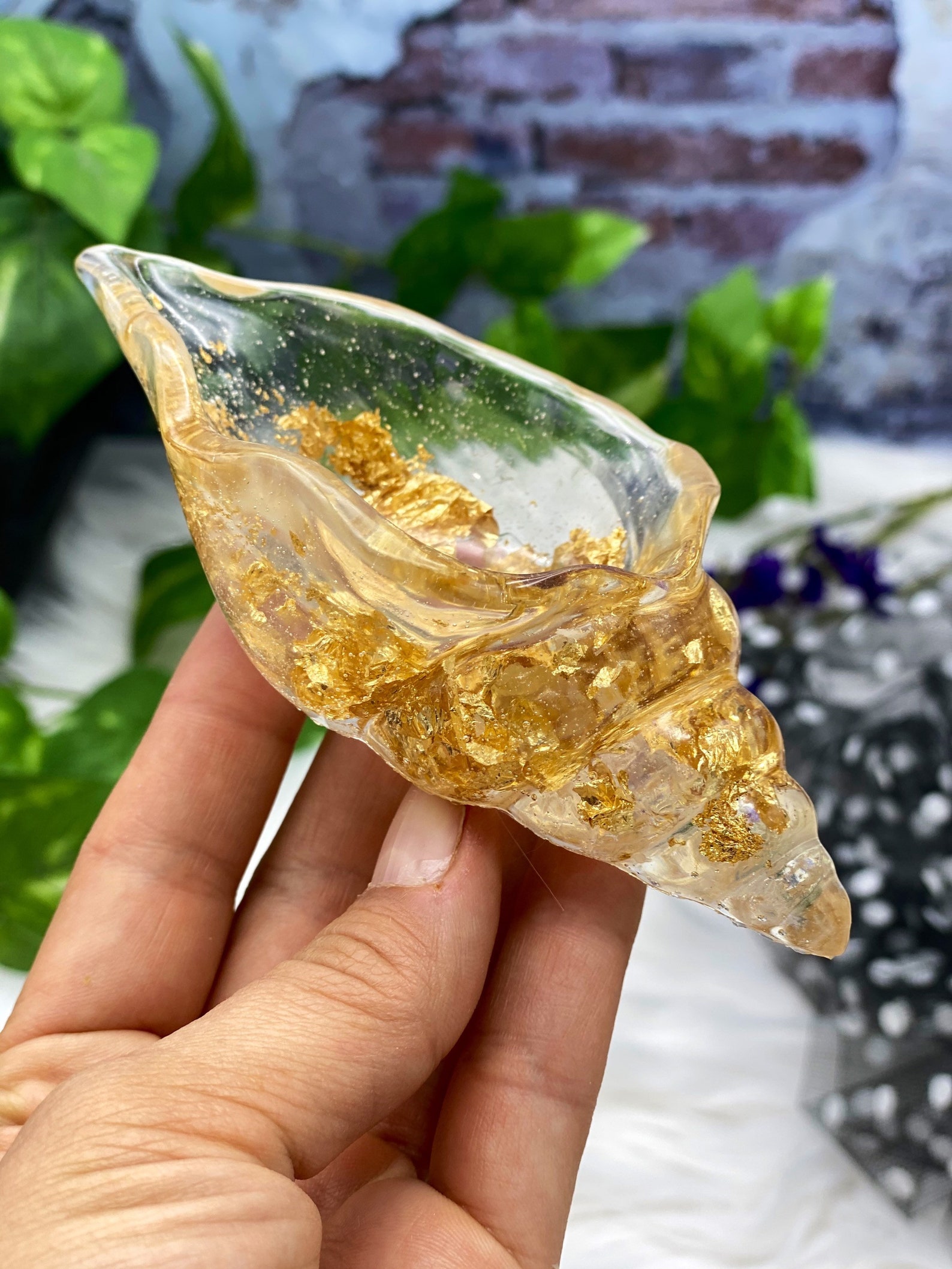 Handmade Resin Conch Shell Trinket Dish Seashell Dish Resin | Etsy