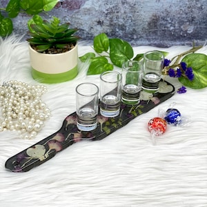 Give It Your Best Shot Resin Shot Glass Paddle Tray Resin Shot Glass ...