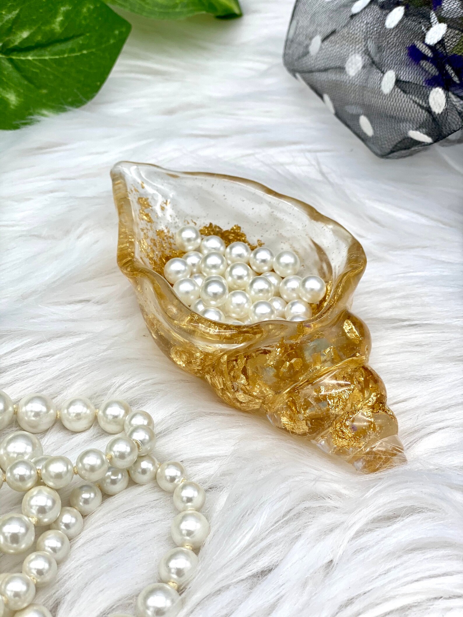 Handmade Resin Conch Shell Trinket Dish Seashell Dish Resin | Etsy