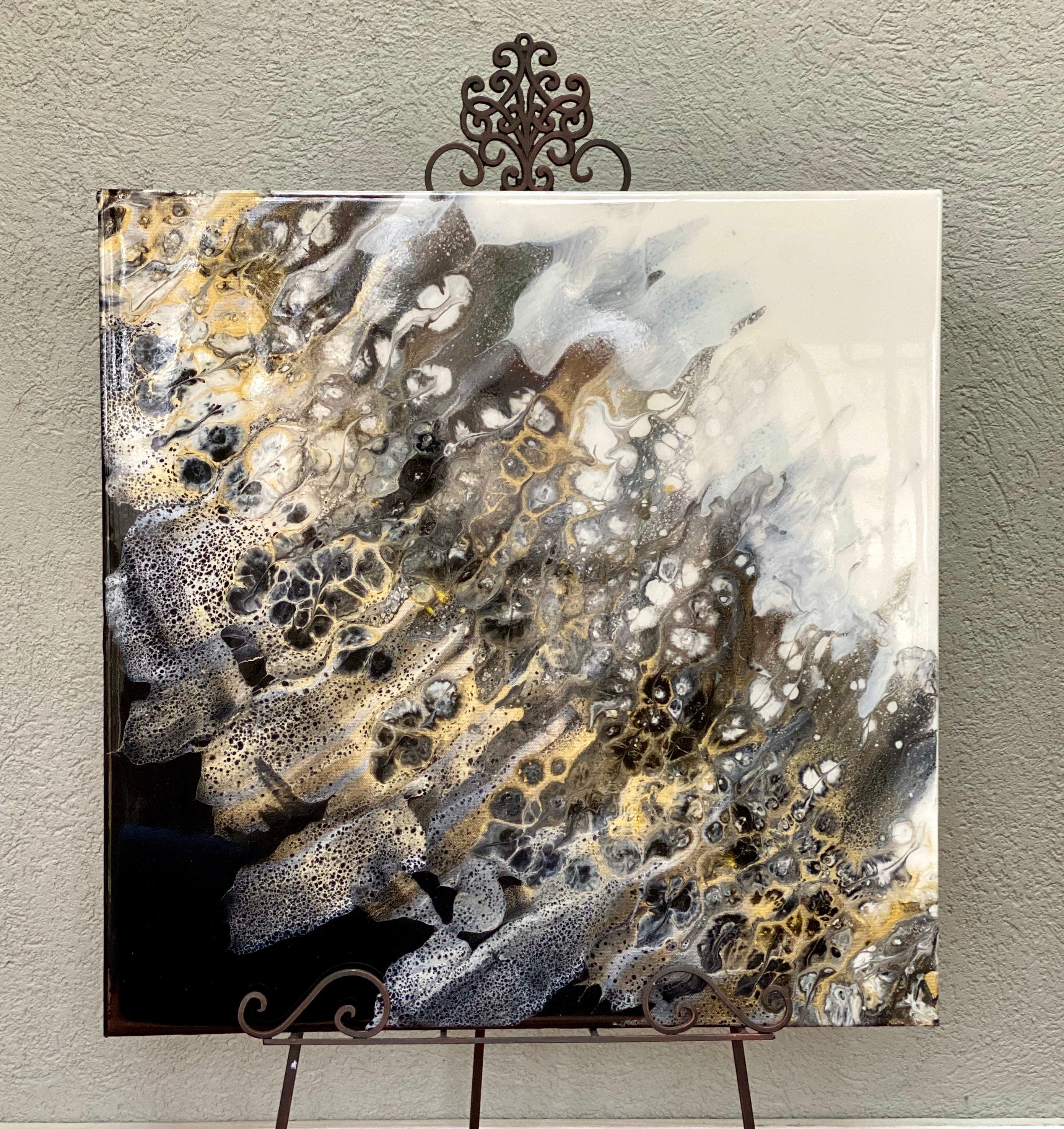 Abstract resin painting abstract wall art original painting | Etsy