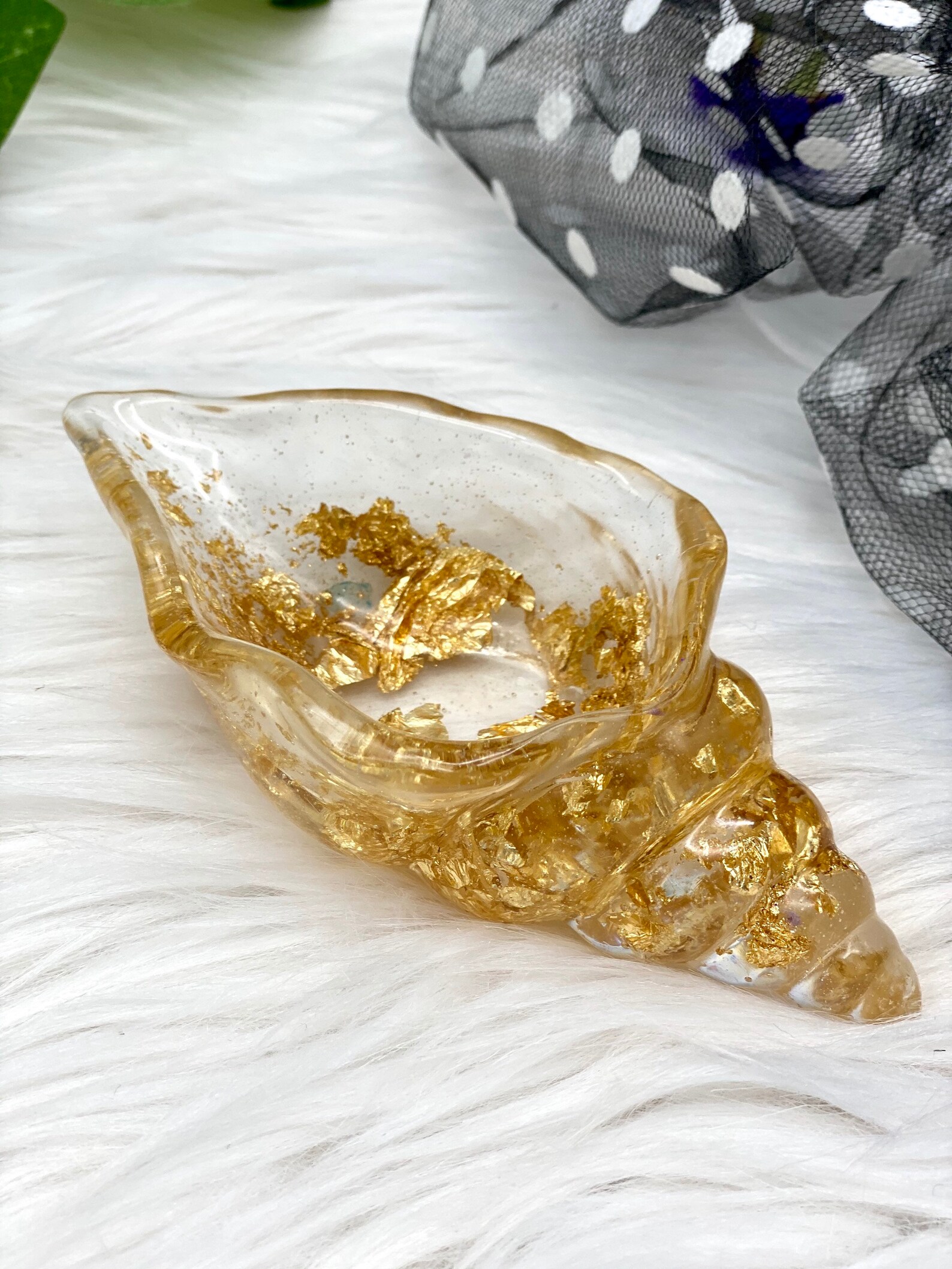 Handmade Resin Conch Shell Trinket Dish Seashell Dish Resin | Etsy