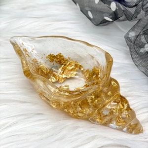 Handmade Resin Conch Shell Trinket Dish Seashell Dish Resin | Etsy